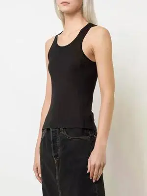 Wardrobe.NYC Ribbed Slim-fit Tank Top - Black