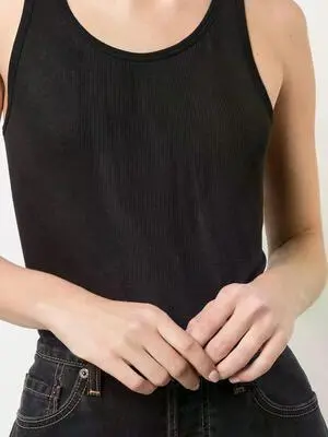 Wardrobe.NYC Ribbed Slim-fit Tank Top - Black