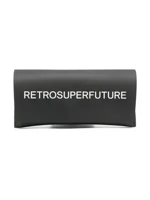 RETROSUPERFUTURE Amata Rectangular-frame Sunglasses - Black