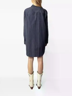 Zadig&Voltaire Rorning Pop" Mini Shirt Dress - Blue