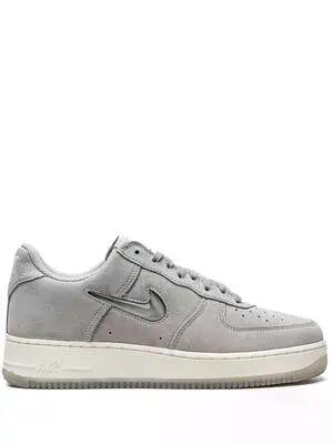 Nike Force 1 Low "color Of The Month" Light Smoke Suede Sneakers - Grey