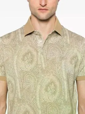Etro Paisley Polo Shirt - Brown