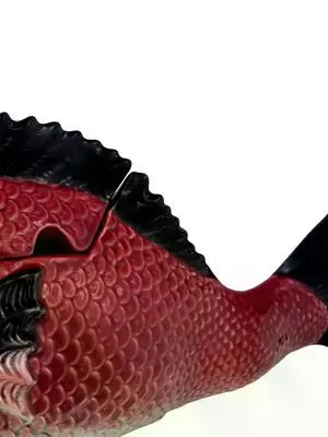 BORDALLO PINHEIRO Peixes' Fish Tureen - Red