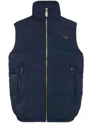 Philipp Plein Puffer Gilet - Blue