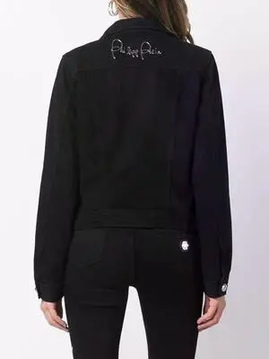 Philipp Plein Logo Plaque Denim Jacket