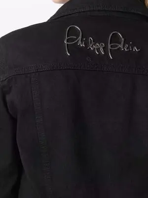 Philipp Plein Logo Plaque Denim Jacket