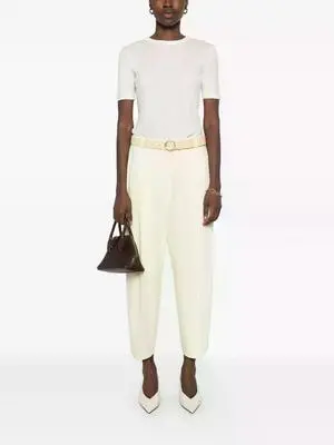 TOTEME Pleated Tapered Leg Trousers