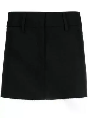 BLANCA VITA Concealed Front-fastening Mini Skirt