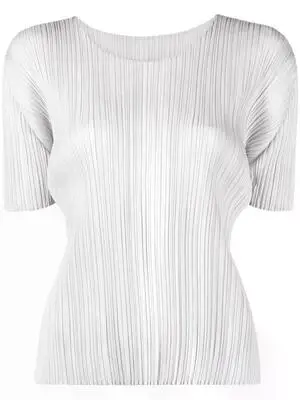 Issey Miyake Plissé Short-sleeve T-shirt - Grey