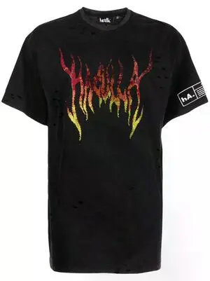 HACULLA. Logo-print Cotton T-shirt - Black