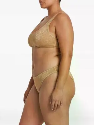 Oseree Lumière Sporty Lurex Bikini - Gold