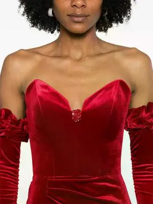 CRISTALLINI Brigitte Maxi Dress - Red