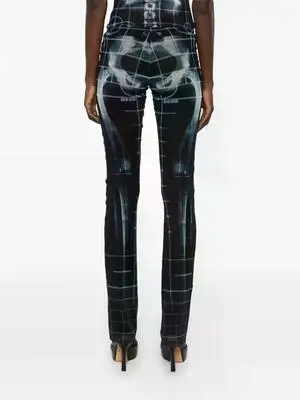 JEAN PAUL GAULTIER Squeletor Flared Trousers