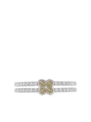 HYT JEWELRY Diamond Embellished Ring - Silver