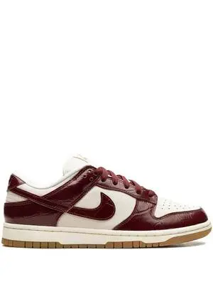 Nike Dunk Low Lx Team Croc Sneakers - Red