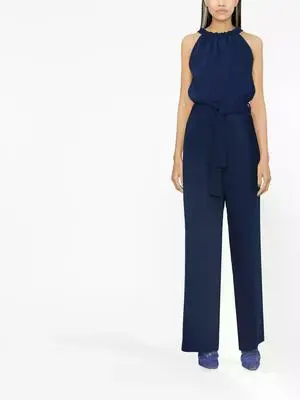 P.a.r.o.s.h Sleeveless Wide-leg Jumpsuit - Blue