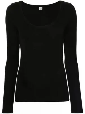 Toteme Scoop Neck T-shirts For Women