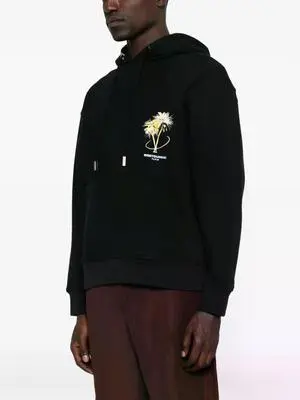 WOOYOUNGMI Palm Tree Graphic Hoodie