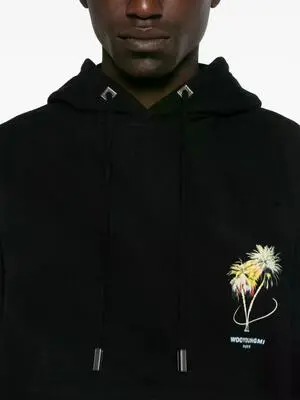WOOYOUNGMI Palm Tree Graphic Hoodie