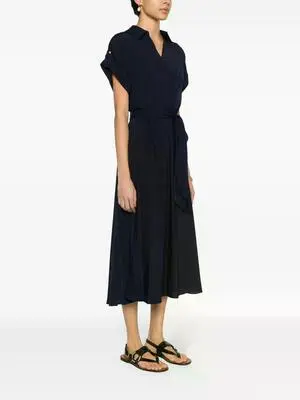 Ralph Lauren V-neck Georgette Midi Dress