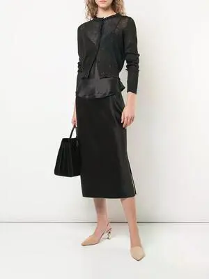 Brunello Cucinelli Sequin Embellished Cardigan - Black