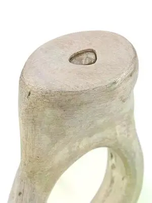 PARTS OF FOUR Tone Sterling And Diamond Tall Roman Ring