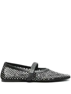 Marni Crystal-embellished Ballet Flats - Black