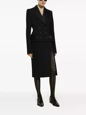 Dolce & Gabbana Wool Skirt With Side Slit