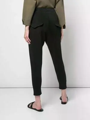 NILI LOTAN Nolan Trousers Washed Cotton - Black