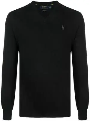 Polo Ralph Lauren V-neck Jumper - Black