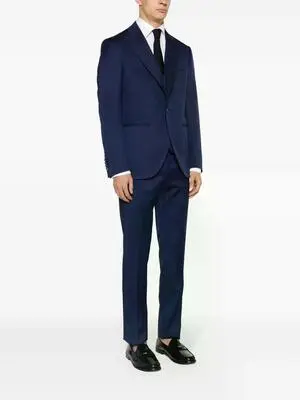 LUIGI BIANCHI MANTOVA Single-breasted Three-piece Suit - Blue