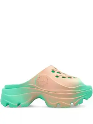 Adidas By Stella McCartney Two-tone Clogs - Green