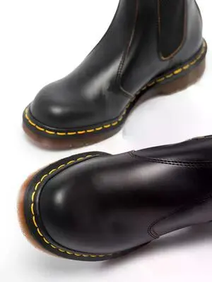 Dr. Martens Vintage Round Toe Leather Chelsea Boots - Black