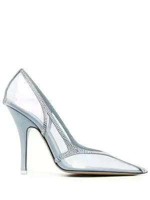 Attico Venus 105mm Crystal Pumps - Neutrals