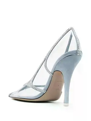 Attico Venus 105mm Crystal Pumps - Neutrals