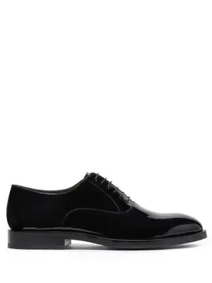 Brunello Cucinelli Patent Leather Oxford Shoes - Black