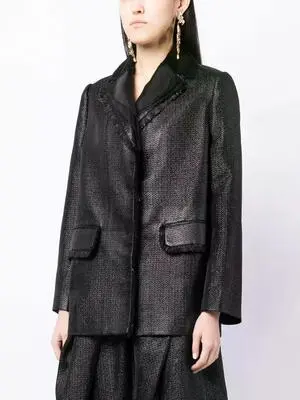 Shiatzy Chen Metallic Fringed Blazer