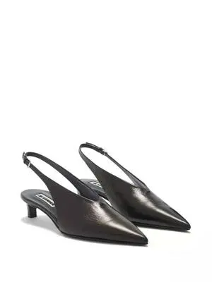 JIL SANDER Pointed-toe Slingback Pumps - Black