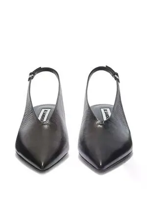 JIL SANDER Pointed-toe Slingback Pumps - Black