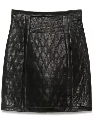 Balmain Quilted Mini Skirt