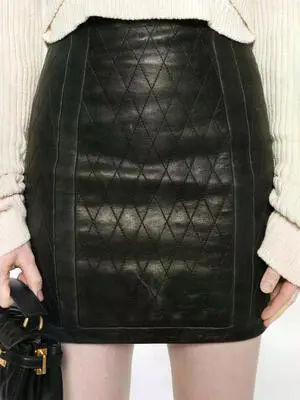 Balmain Quilted Mini Skirt