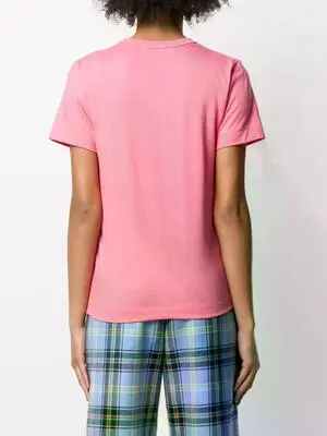 Play Comme Des Garcon Heart Appliqué Crew Neck T-shirt