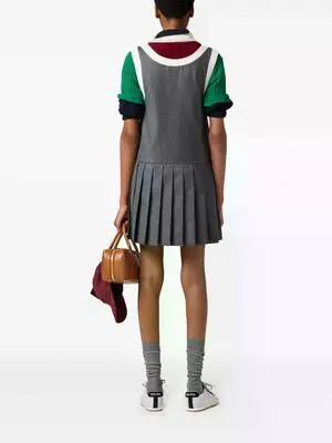 Miu Miu Grisaille Mini Dress - Grey