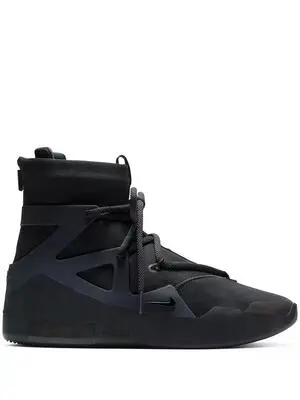 Nike X Fear Of God Air 1 Triple Sneakers - Black