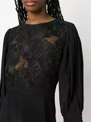 See By Chloé Floral Panel Mini Dress