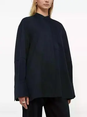 JIL SANDER Collarless Button-front Shirt