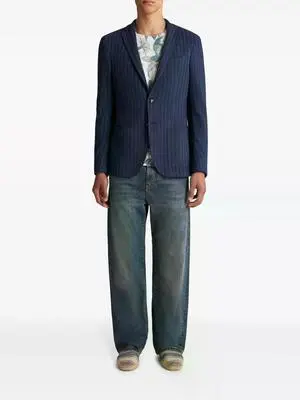 Etro Striped Cotton Blazer
