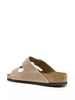 BIRKENSTOCK Arizona Buckled Slip-on Sandals - Neutrals
