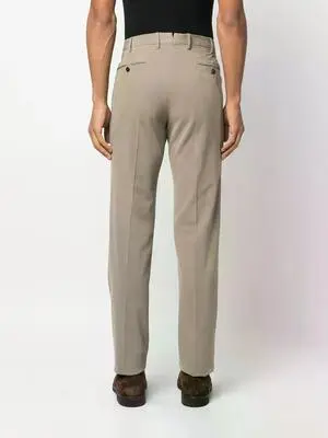PT TORINO Mid-rise Slim-cut Chinos - Neutrals