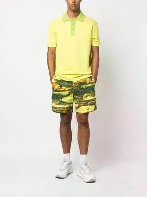 ERL Graphic-print Cotton Bermuda Shorts